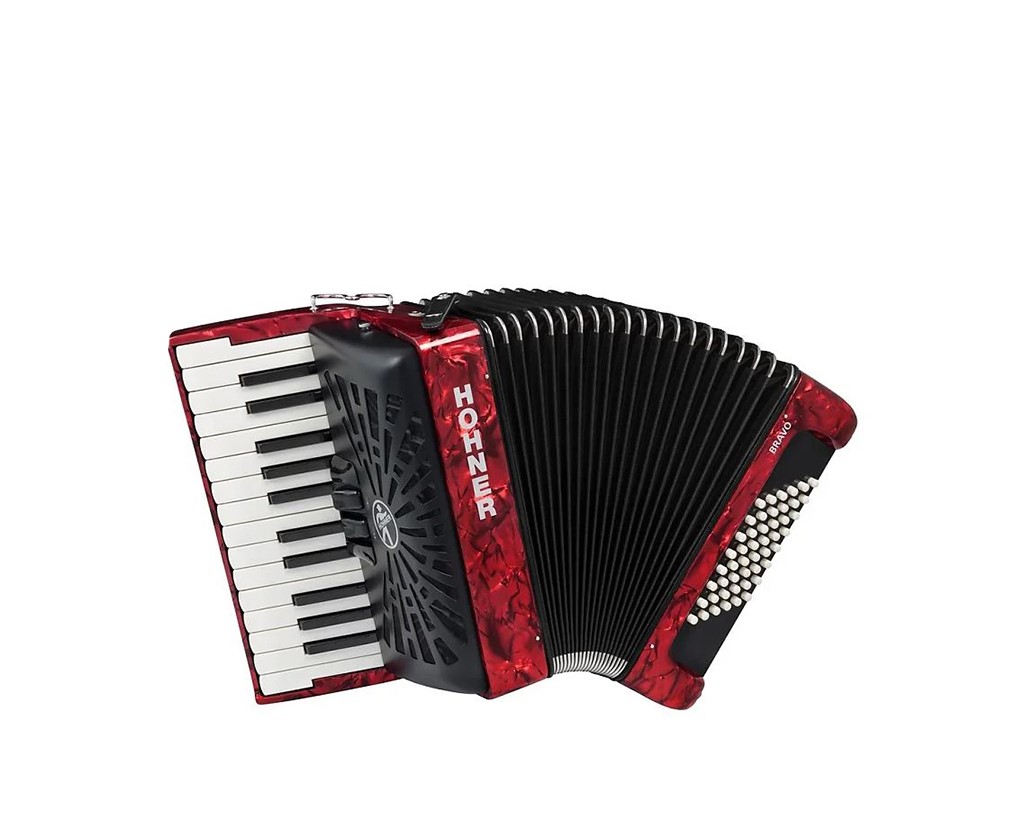 آکاردئون HOHNER A16532 BRAVO II 48RED - ایکسورا/فروشگاه اینترنتی موسیقی